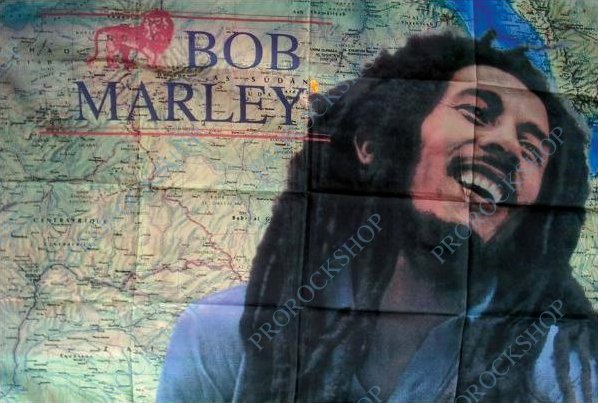 plakát, vlajka Bob Marley - Map - ProRockShop