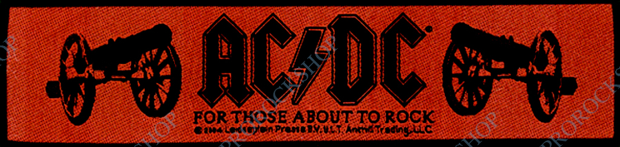 nášivka, nápis AC/DC - For Those About To Rock - ProRockShop